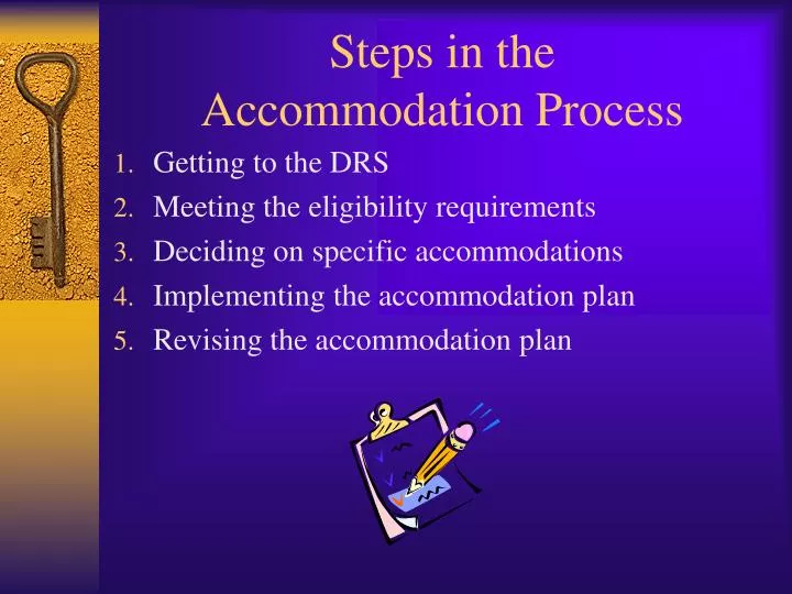 PPT - Steps in the Accommodation Process PowerPoint Presentation, free ...