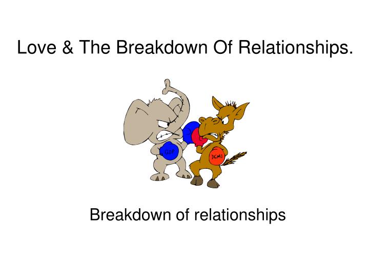 PPT - Love & The Breakdown Of Relationships. PowerPoint Presentation ...