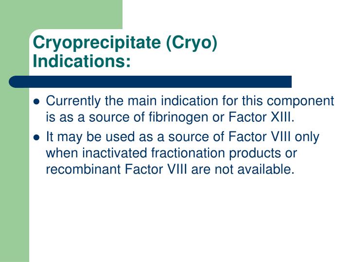 PPT - The Use of Blood and Blood Components PowerPoint Presentation ...