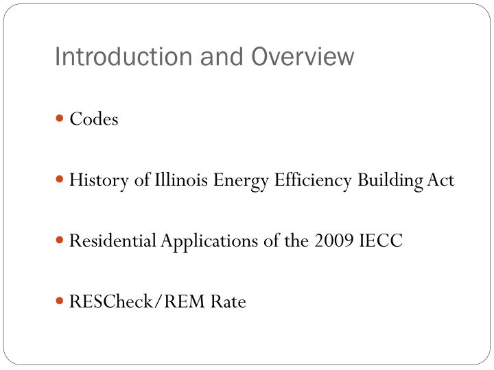 PPT - The 2009 International Energy Conservation Code Overview ...