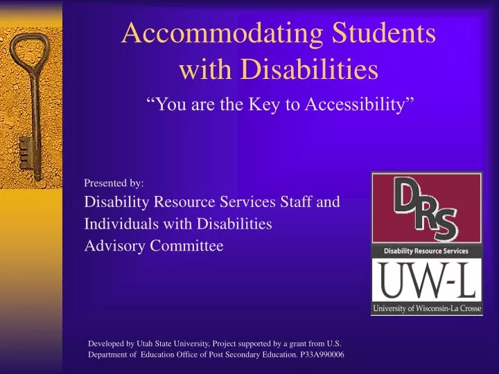 PPT - Accommodating Students with Disabilities PowerPoint Presentation - ID:279591