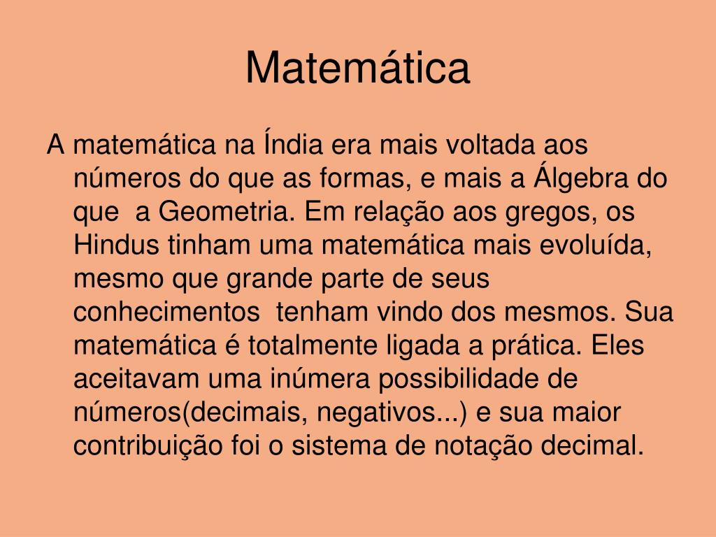 PPT - A Historia da Matemática dos Hindus PowerPoint Presentation, free ...
