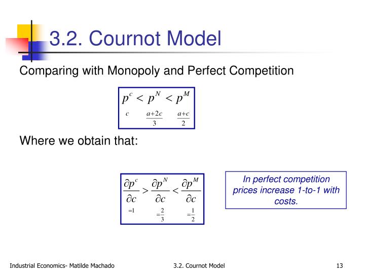 PPT - 3.2. Cournot Model PowerPoint Presentation - ID:280301