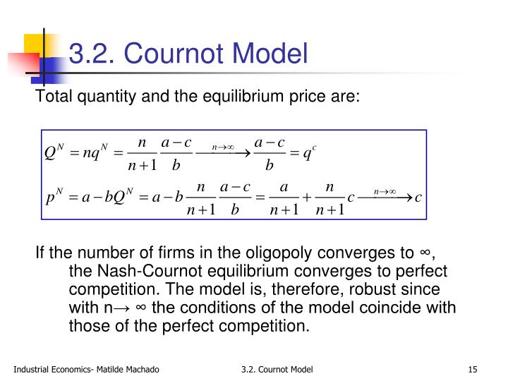 PPT - 3.2. Cournot Model PowerPoint Presentation - ID:280301