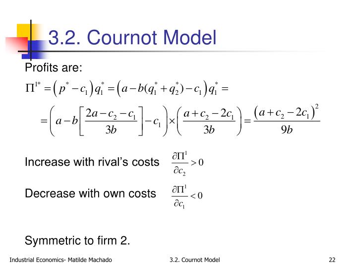 PPT - 3.2. Cournot Model PowerPoint Presentation - ID:280301
