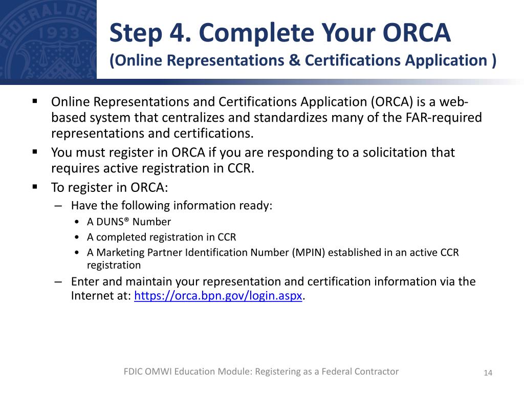 PPT - Registering as a Federal Contractor PowerPoint Presentation, free download - ID:280390