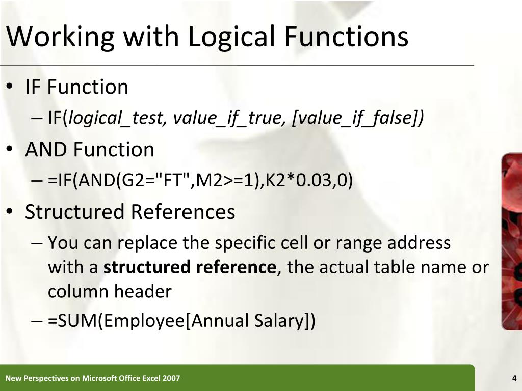 Ppt Excel Tutorial 7 Using Advanced Functions Conditional Formatting And Filtering
