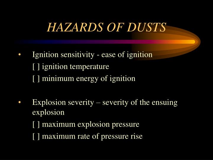 PPT - DUST EXPLOSION PREVENTION PowerPoint Presentation - ID:280645