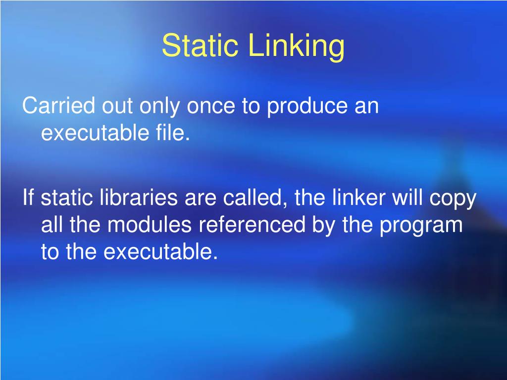 PPT - Static Linking VS. Dynamic Linking PowerPoint Presentation, free ... PPT - Static Linking VS. Dynamic Linking PowerPoint Presentation, free ...