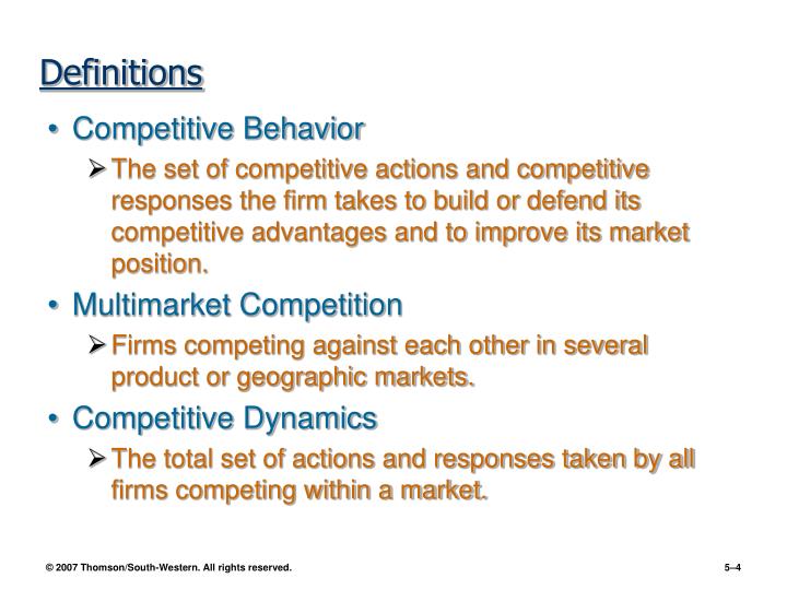 PPT - CHAPTER 5 Competitive Rivalry and Competitive Dynamics PowerPoint ...