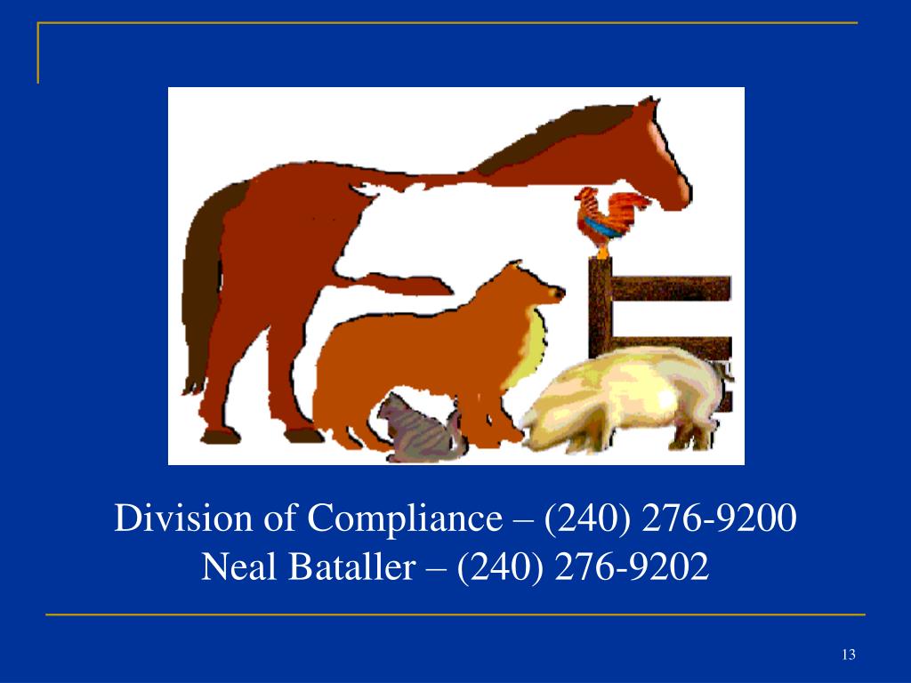 PPT - Neal Bataller , DVM Veterinary Medical Officer Division of ...