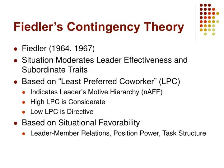 PPT - Contingency Theories of Leadership PowerPoint Presentation - ID ...