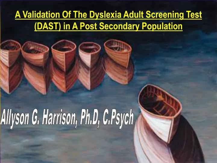 PPT - Allyson G. Harrison, Ph.D, C.Psych PowerPoint Presentation, free ...