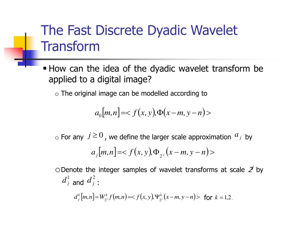 PPT - A Segmentation Algorithm Using Dyadic Wavelet Transform and the ... PPT - A Segmentation Algorithm Using Dyadic Wavelet Transform and the ...