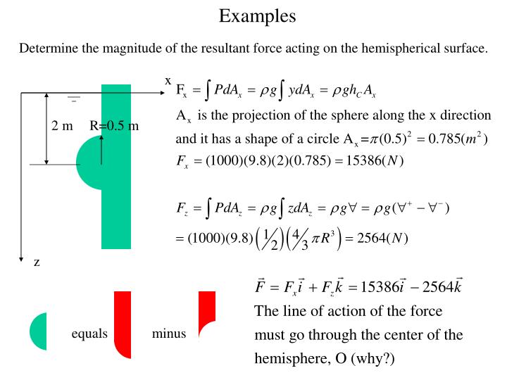 PPT - Hydrostatic Forces on Curved, Submerged Surfaces PowerPoint ...