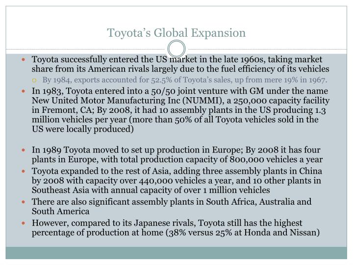 PPT - The Toyota Recall Crisis: Causes, Contexts, and the Impact on the ...