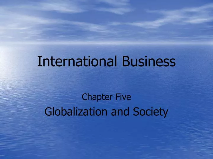 PPT - International Business PowerPoint Presentation, free download ...