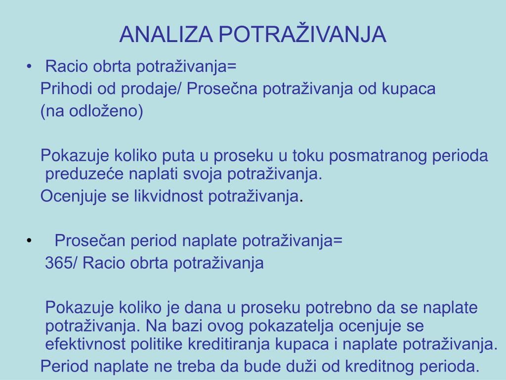 PPT - RAČUNOVODSTVENI TRETMAN POTRAŽIVANJA PowerPoint Presentation, free download - ID:283152