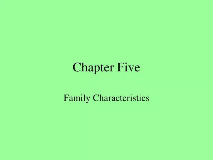 PPT - Chapter Five PowerPoint Presentation, free download - ID:283264