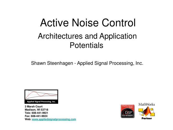 PPT - Active Noise Control PowerPoint Presentation, free download - ID ...