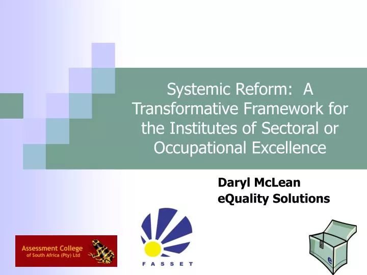 PPT - Systemic Reform: A Transformative Framework for the Institutes of ...
