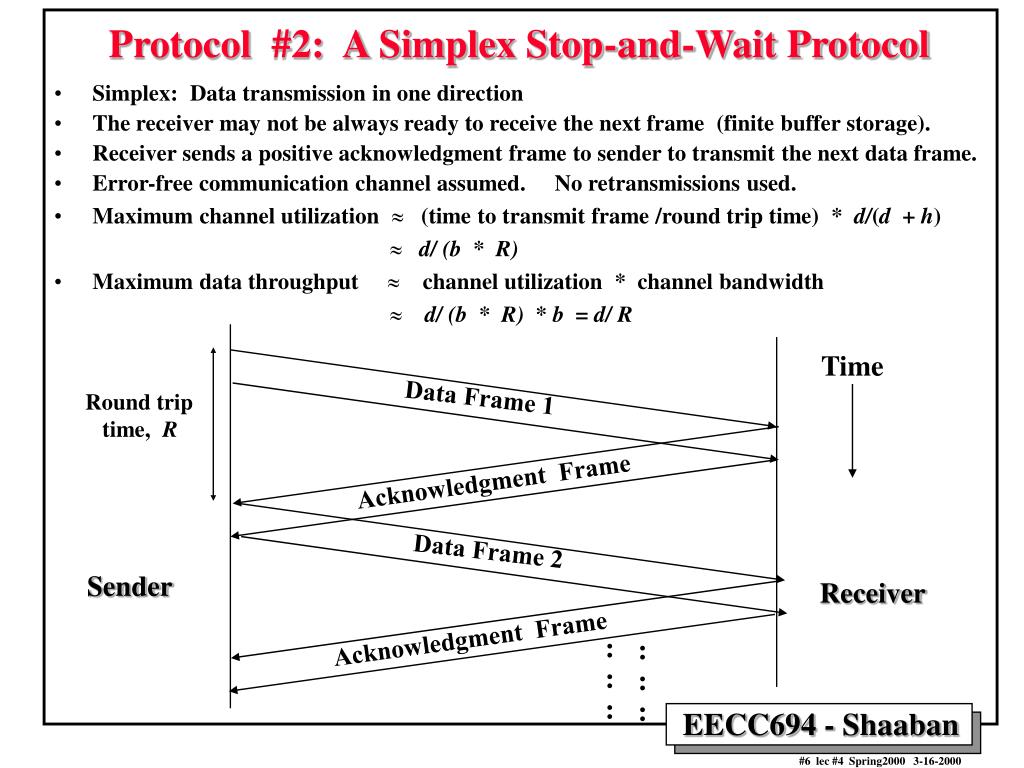Ppt Data Link Layer Flow Control Stop And Wait Data Link Protocols Powerpoint Presentation