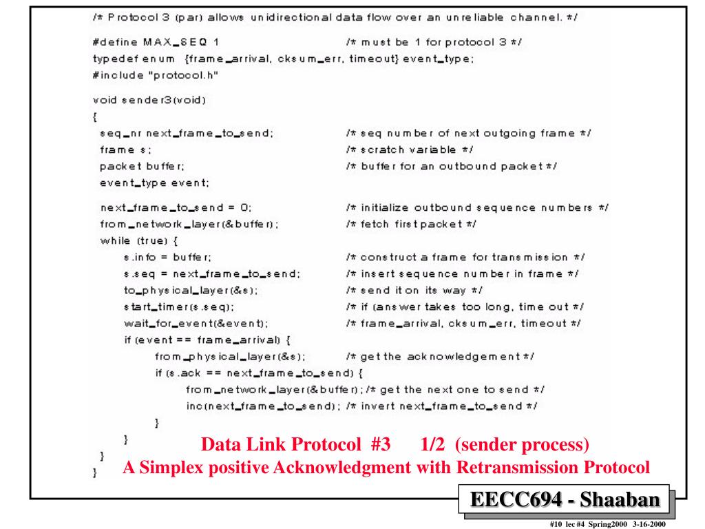 Ppt Data Link Layer Flow Control Stop And Wait Data Link Protocols Powerpoint Presentation