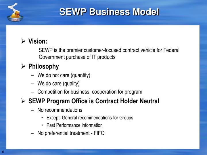 PPT - Solutions for Enterprise-Wide Procurement (SEWP) Overview ...