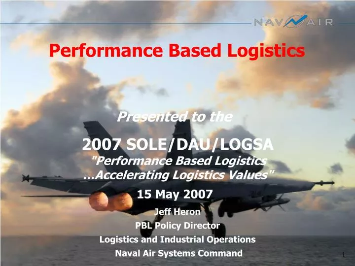PPT - Performance Based Logistics PowerPoint Presentation, free ...