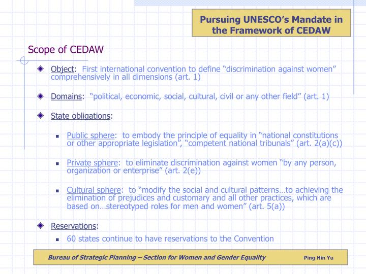 PPT - Key Elements for Programming on the Basis of CEDAW PowerPoint ...