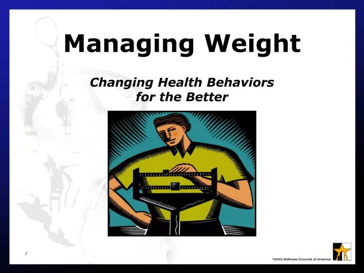 PPT - Managing Weight PowerPoint Presentation, free download - ID:285170