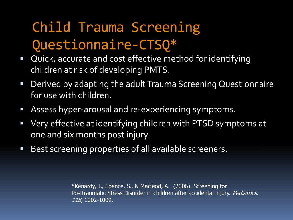 PPT - Psychological Impact of Injury in Children Justin Kenardy ...