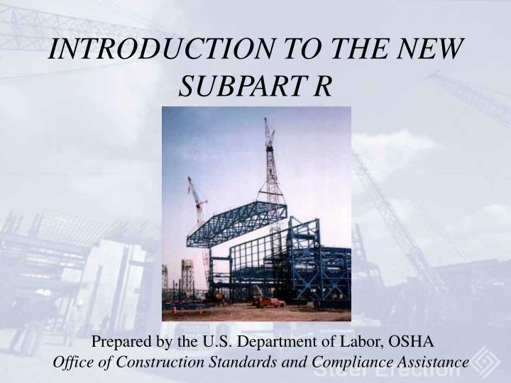 PPT - INTRODUCTION TO THE NEW SUBPART R PowerPoint Presentation, free ...