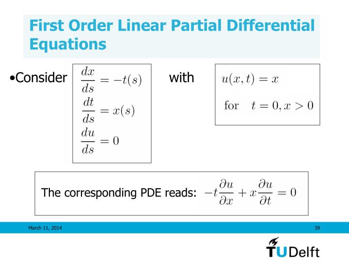 PPT - First Order Partial Differential Equations PowerPoint ...