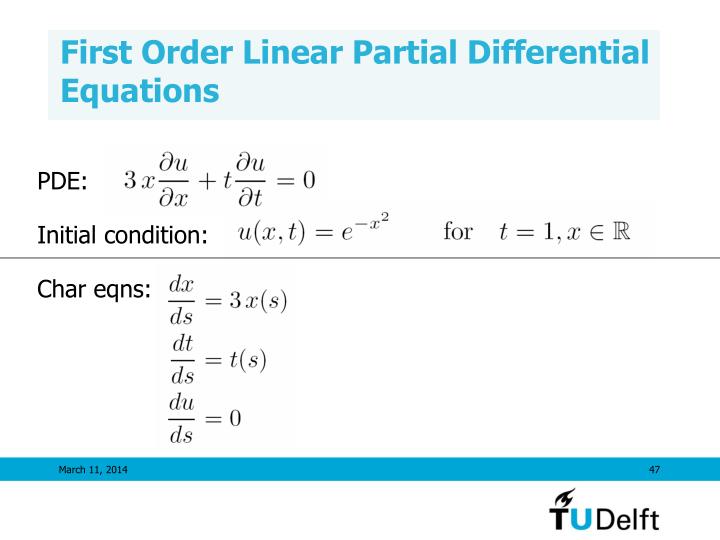 PPT - First Order Partial Differential Equations PowerPoint ...