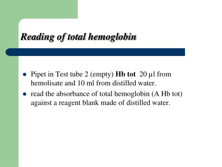 PPT - Hemoglobin A2 PowerPoint Presentation - ID:286025