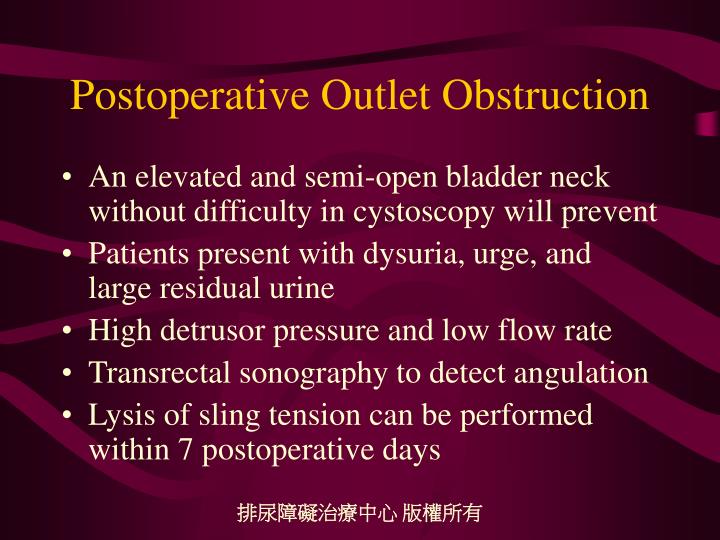 PPT - Surgical Treatment of Stress Urinary Incontinence PowerPoint ...