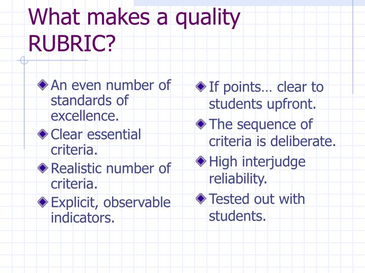 PPT - Designing Rubrics PowerPoint Presentation - ID:287913
