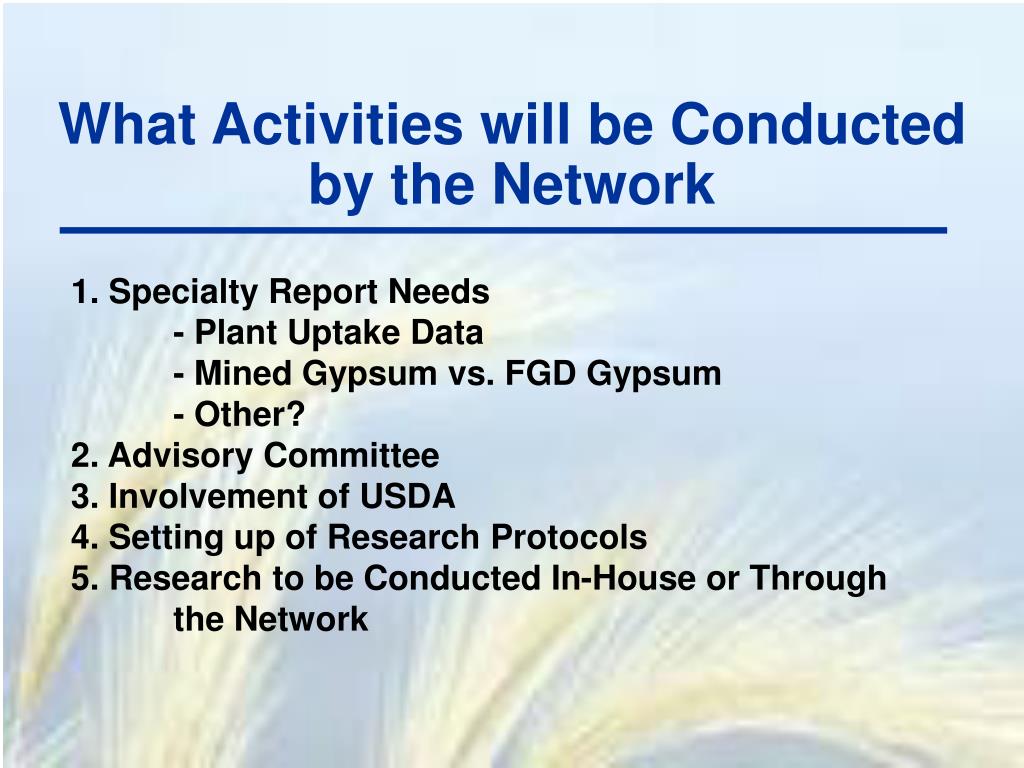 PPT - Development of a National Research and Development Network for ...