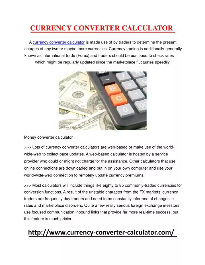 PPT - currency converter calculator PowerPoint Presentation, free ...