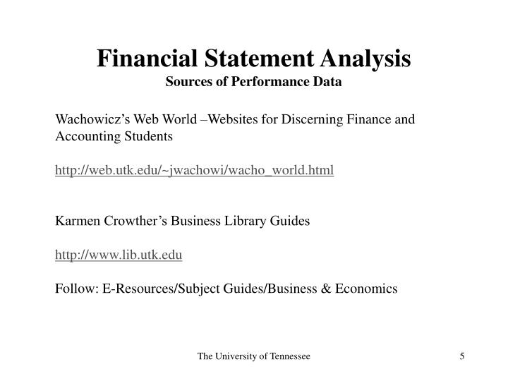 PPT - Financial Statement Analysis PowerPoint Presentation - ID:290864