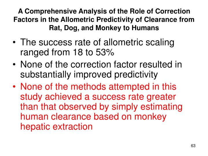 PPT - Allometric scaling to predict pharmacokinetic and pharmacodynamic ...