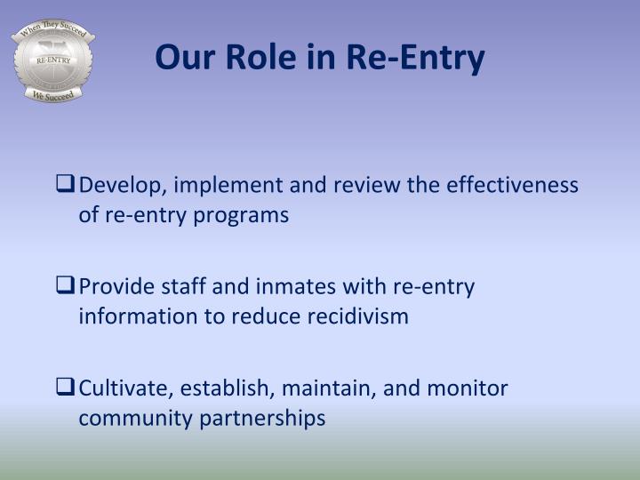 PPT - Re-Entry Programs & Education PowerPoint Presentation - ID:291489
