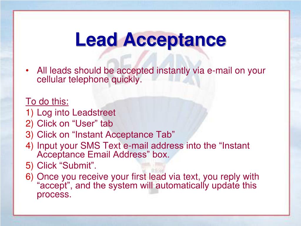 PPT - RE/MAX Leadstreet Client Prospecting & Business Management Tools ...