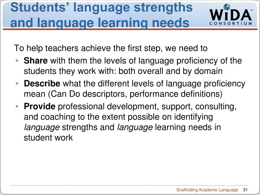 PPT - Scaffolding Academic Language in the Classroom North Carolina ...