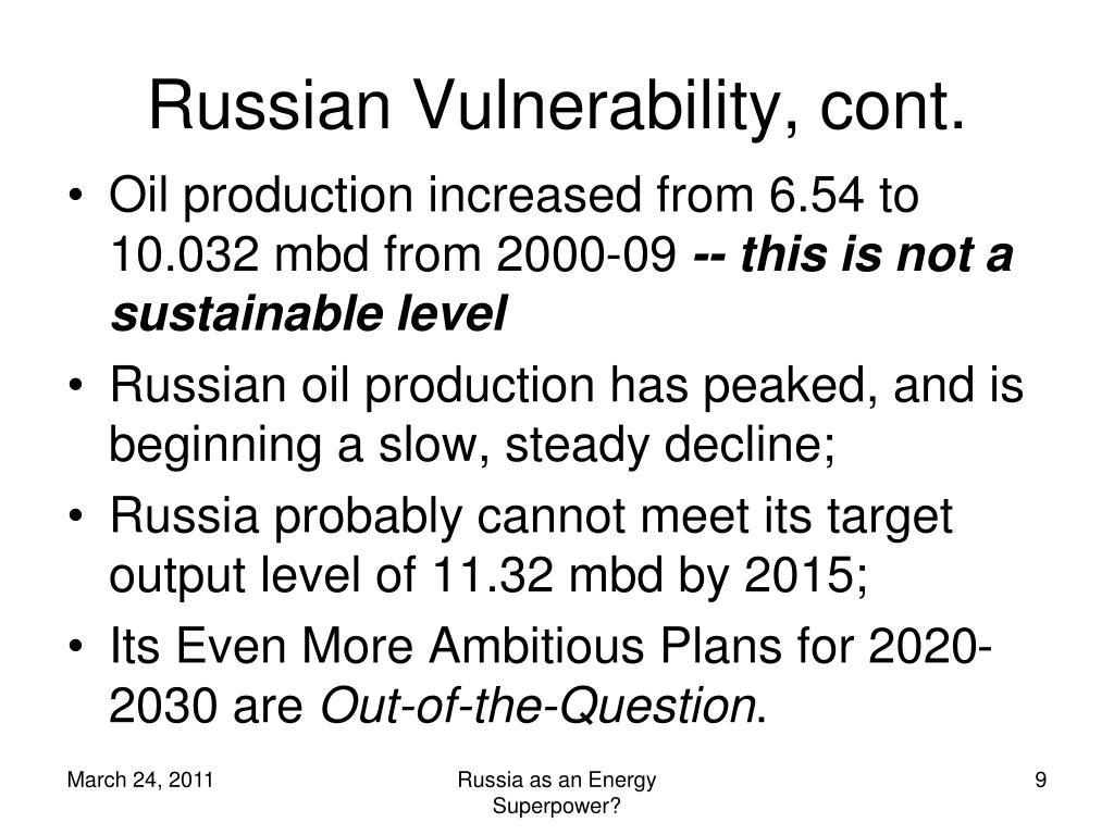 PPT - Is Russia Becoming an “Energy Superpower”? PowerPoint ...