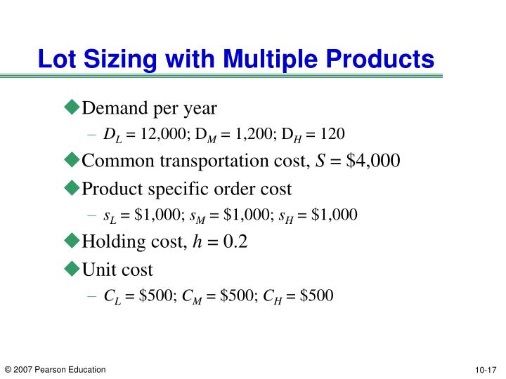 PPT - Chapter 10 Managing Economies of Scale in the Supply Chain: Cycle ...