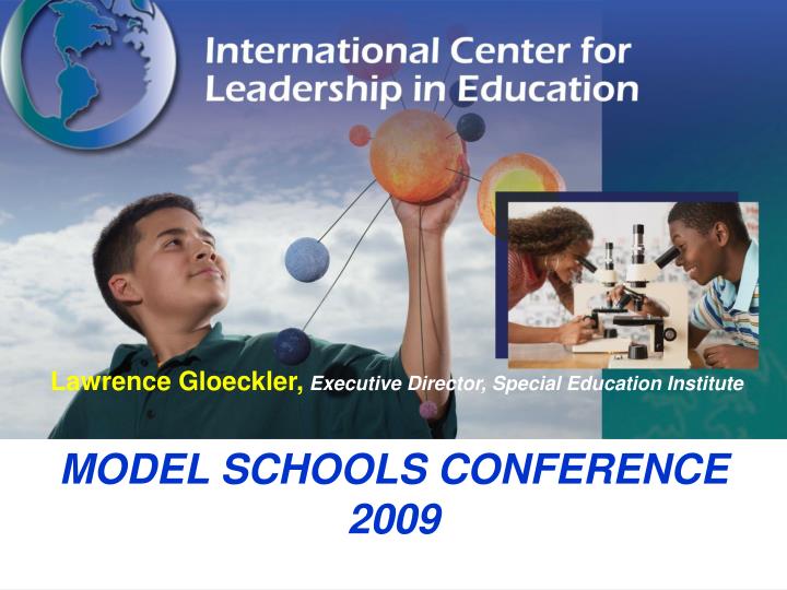 PPT - MODEL SCHOOLS CONFERENCE 2009 PowerPoint Presentation, free ...