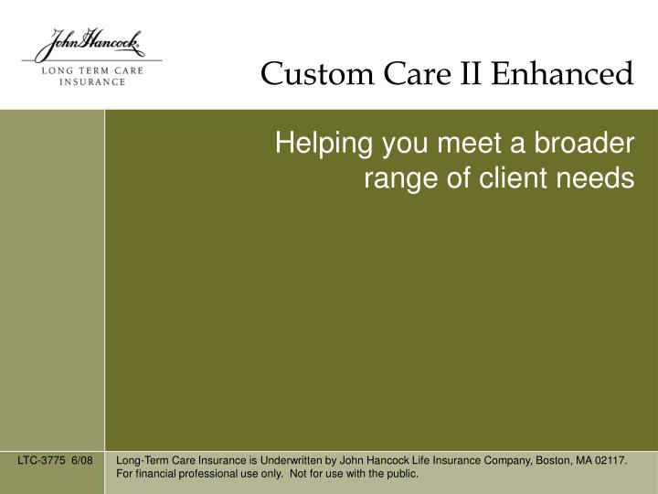 PPT - Custom Care II Enhanced PowerPoint Presentation, free download ...