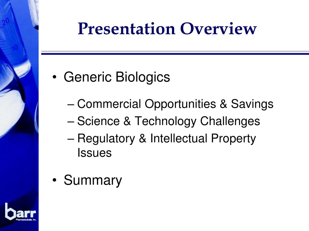 PPT - Follow-On Biologics: Economic, Innovation and Policy Reflections ...